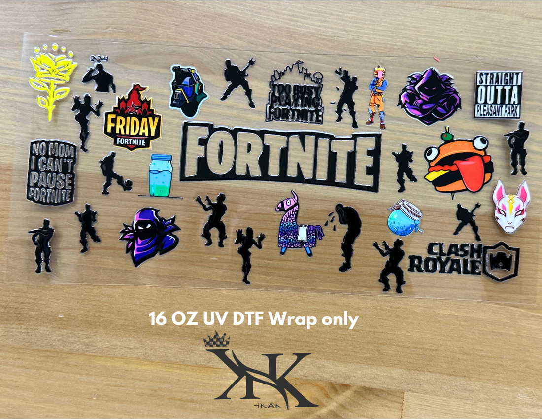 (Double Side ) Fortnite UV DTF wrap only • SKAK – Custom Gifts ...